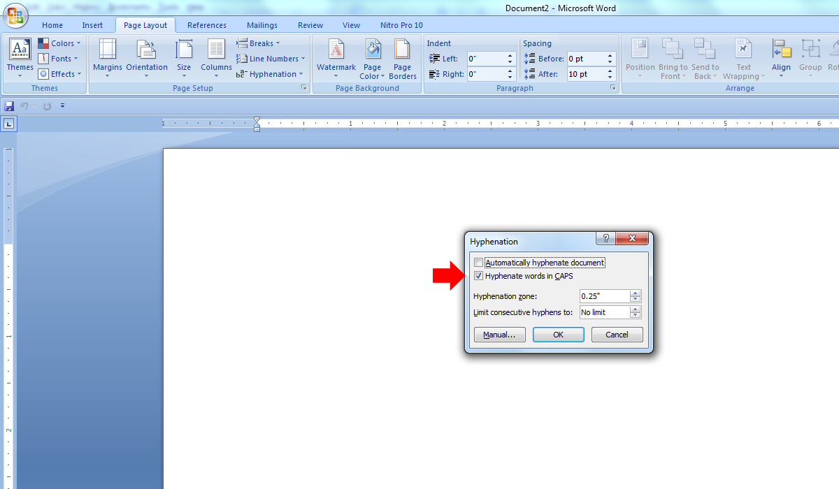 Hyphenation - آموزش نرم افزارها